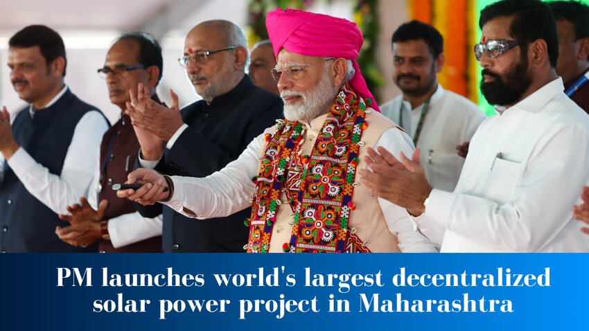 PM launches world's largest decentralized solar power project in ...